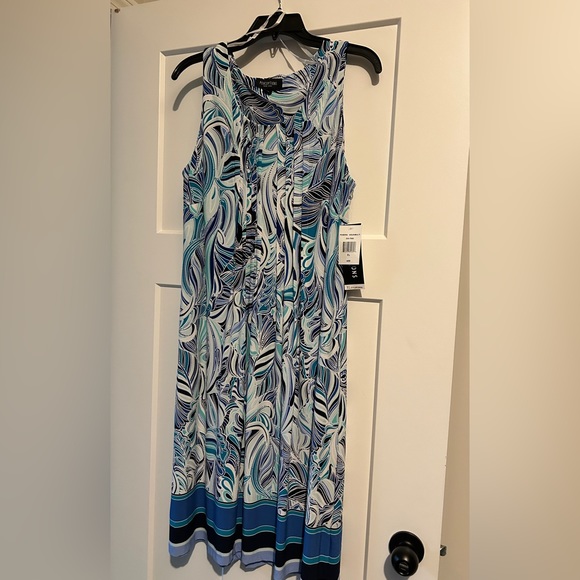 Perceptions | Dresses | Nwt Blue Perceptions Sleeveless X Dress | Poshmark